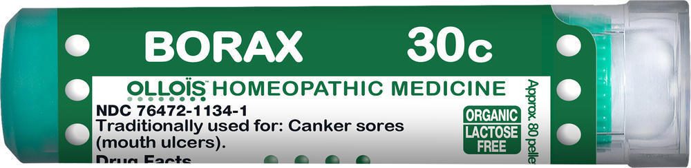 Borax 30c Homeopatía para úlceras aftas (úlceras bucales), 80 Gránulos ...