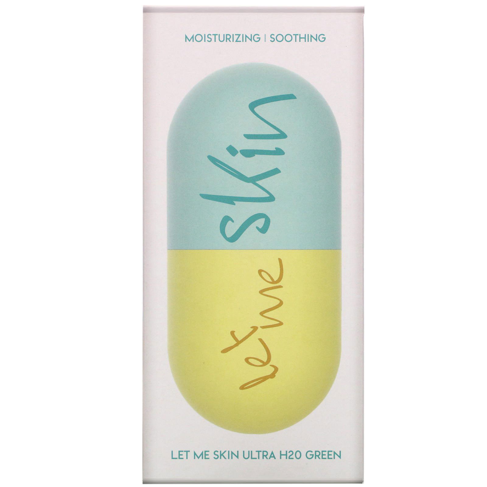 Let Me Skin, Ultra H20 Modeling Mask, Green, 2 Set | Allnatural