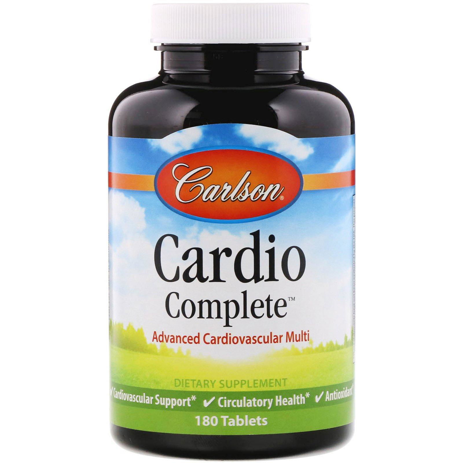 Carlson Labs, Cardio Complete, Advanced Cardiovascular Multi, 180 ...