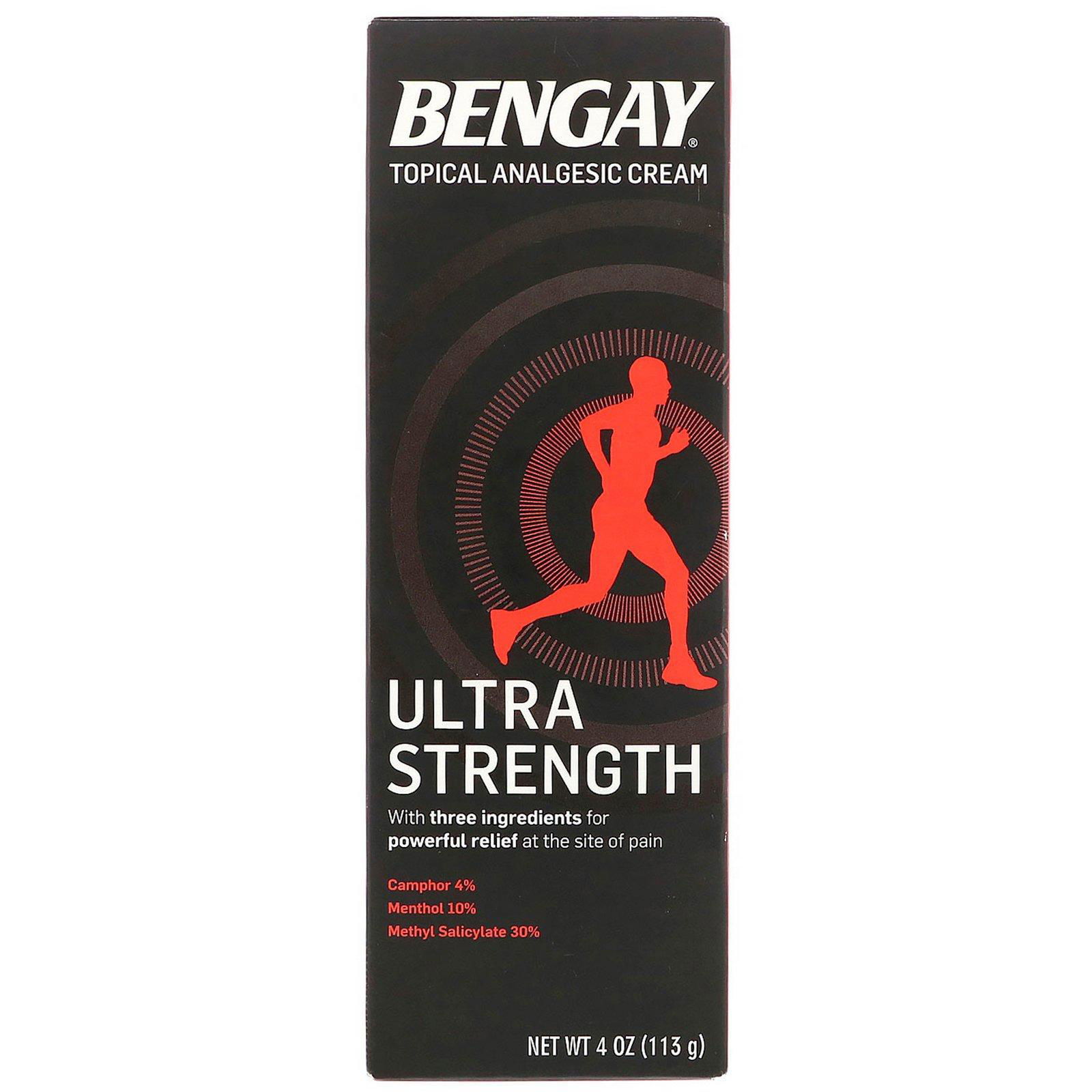 Bengay, Crema analgésica tópica, ultra fuerza, 4 oz (113 g) | Allnatural