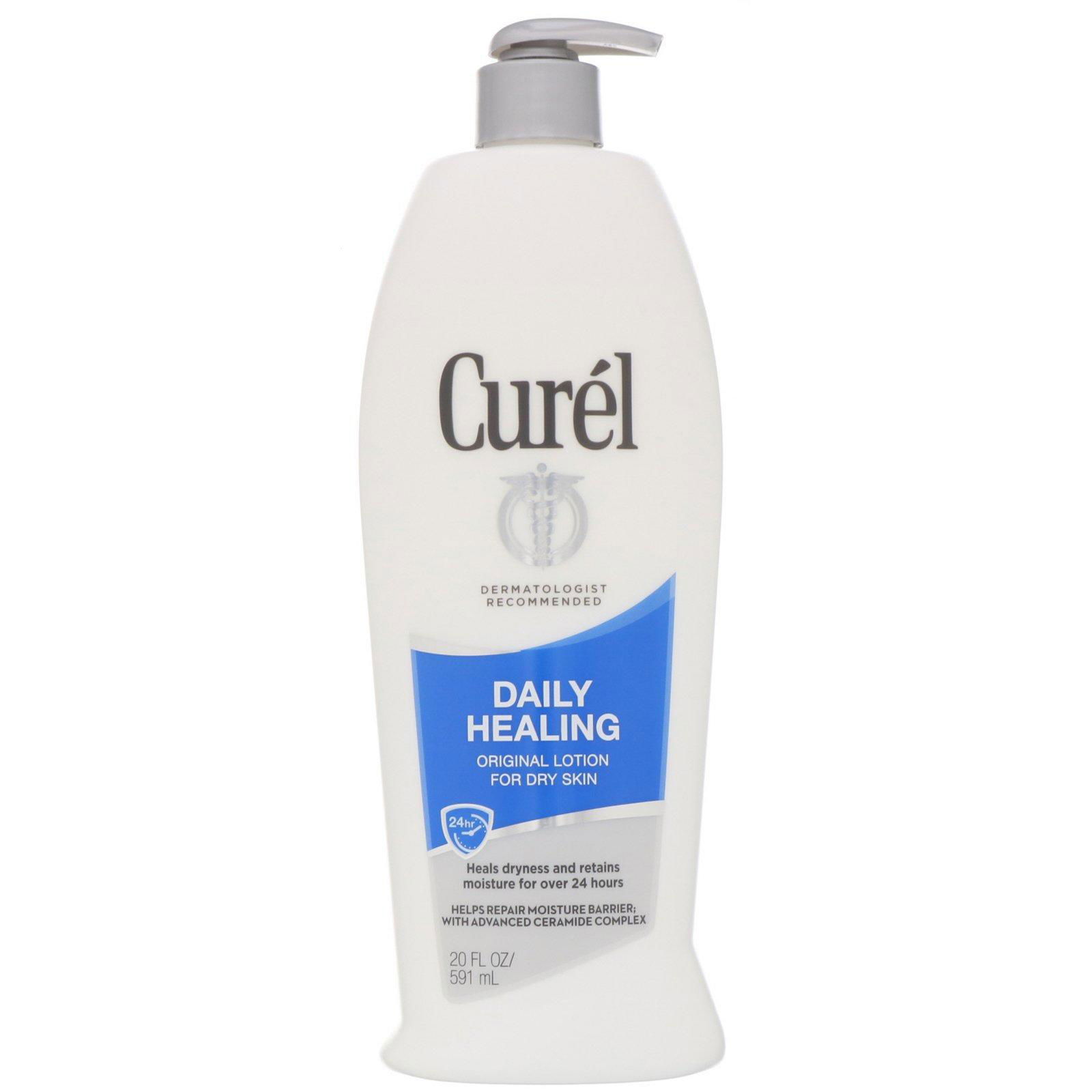 Curel, Loción original curativa de uso diario, para piel seca, 591 ml ...