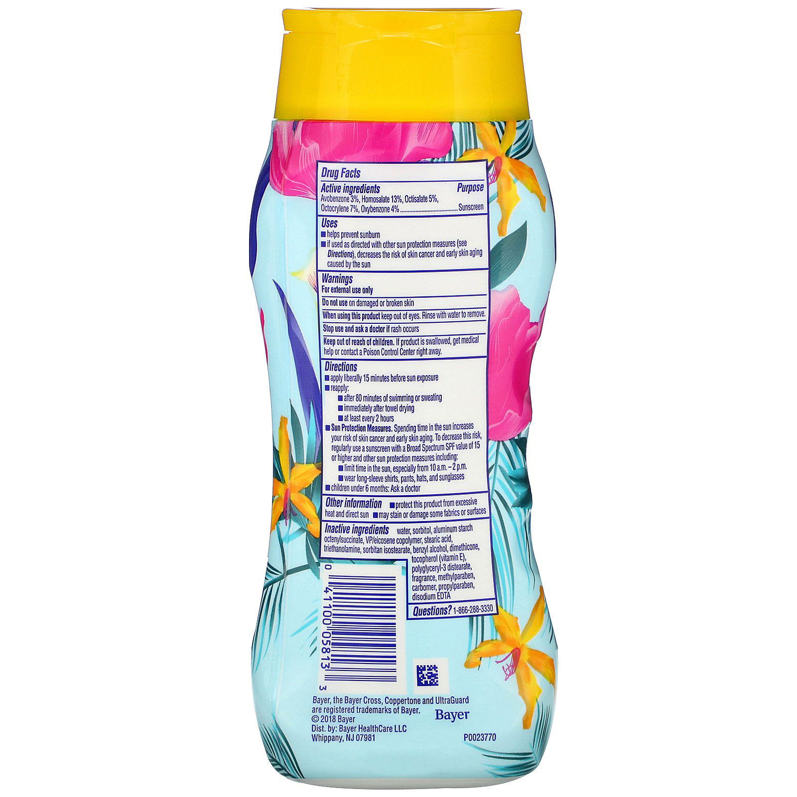 Coppertone, Ultra Guard, Sunscreen Lotion, SPF 50, 8 fl oz (237 ml ...