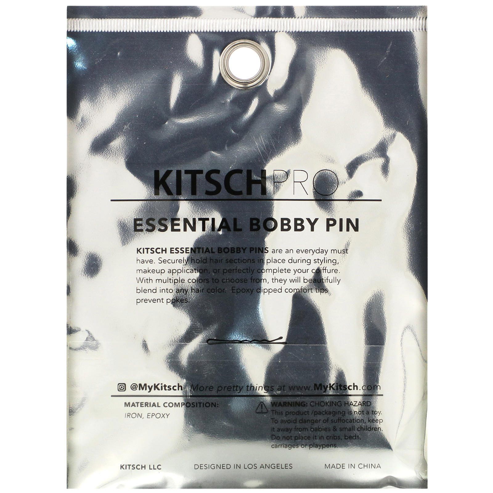 Kitsch, Pro, Essential Bobby Pin, Brown, 45 Count | Allnatural