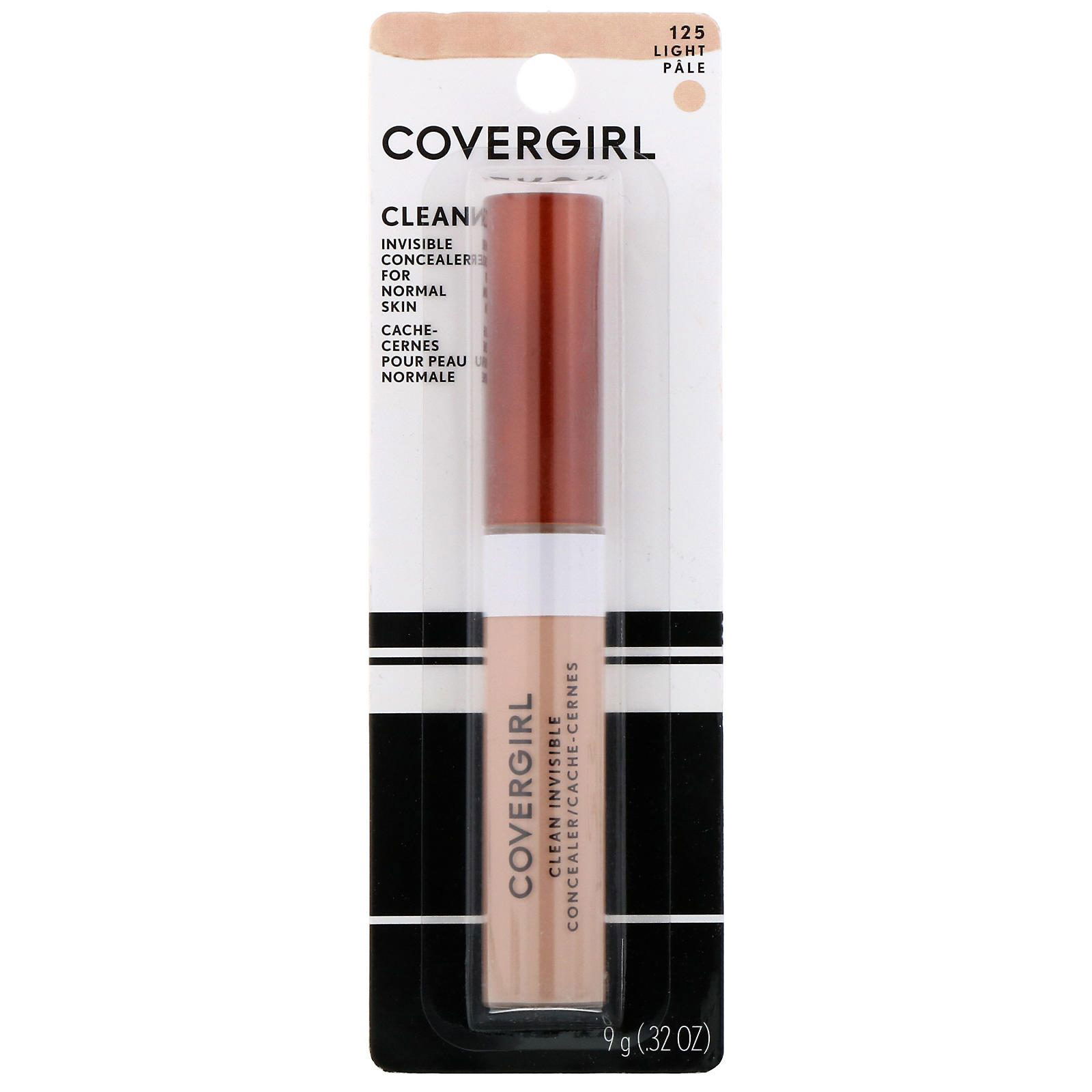 Covergirl, Clean, Invisible Concealer, Corrector, 125 Tono claro, 9 g ...