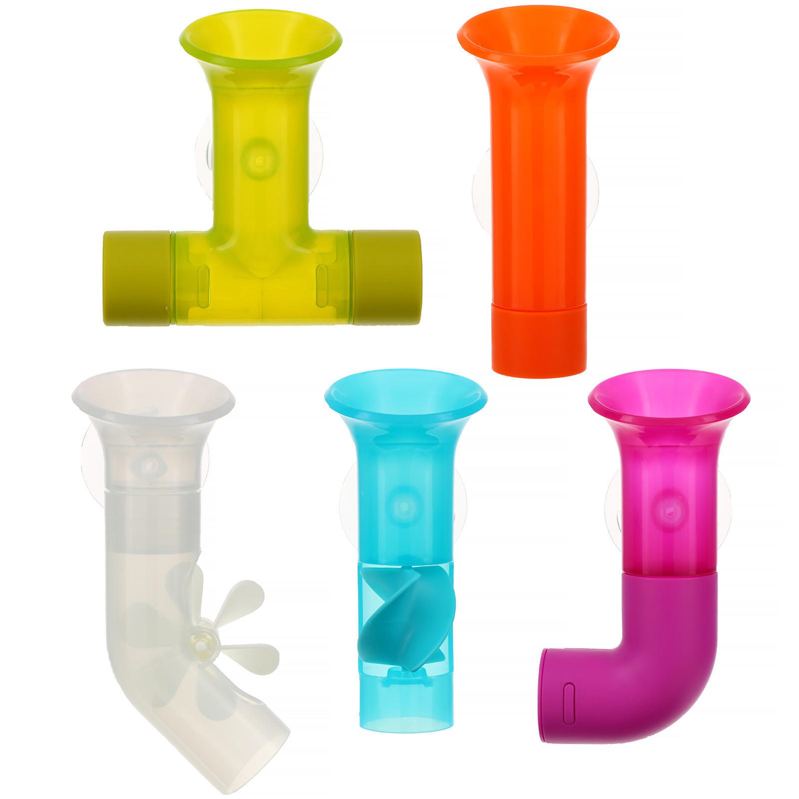 Boon, Pipes, Building Bath Toy Set, 5 Bath Toys, Colors May Vary, 12 ...