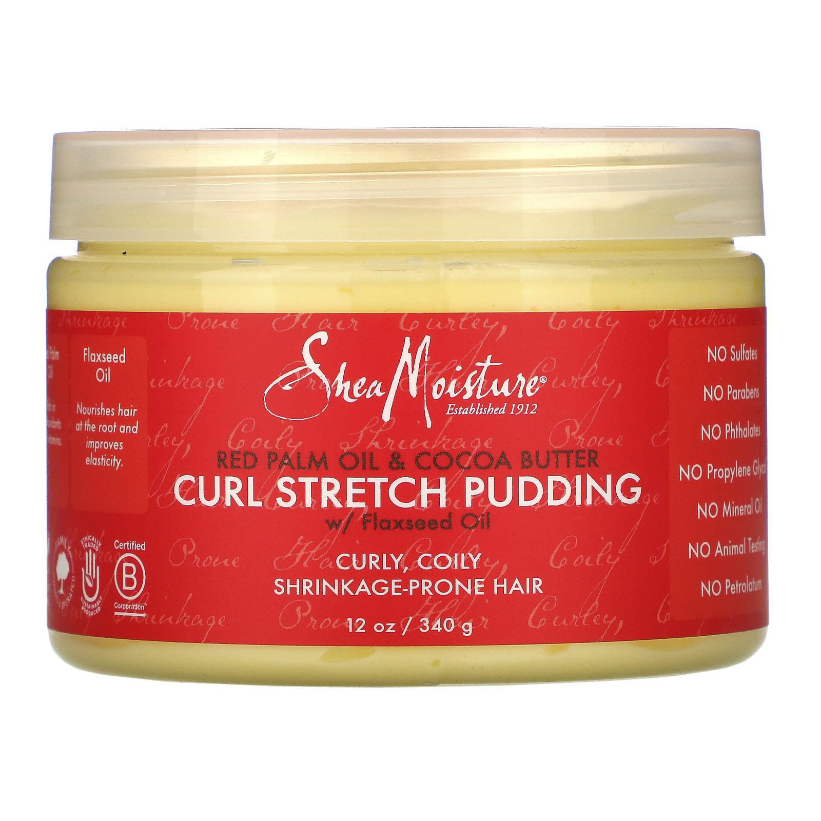 SheaMoisture, Curl Stretch Pudding, Red Palm Oil & Cocoa Butter, 12 oz ...