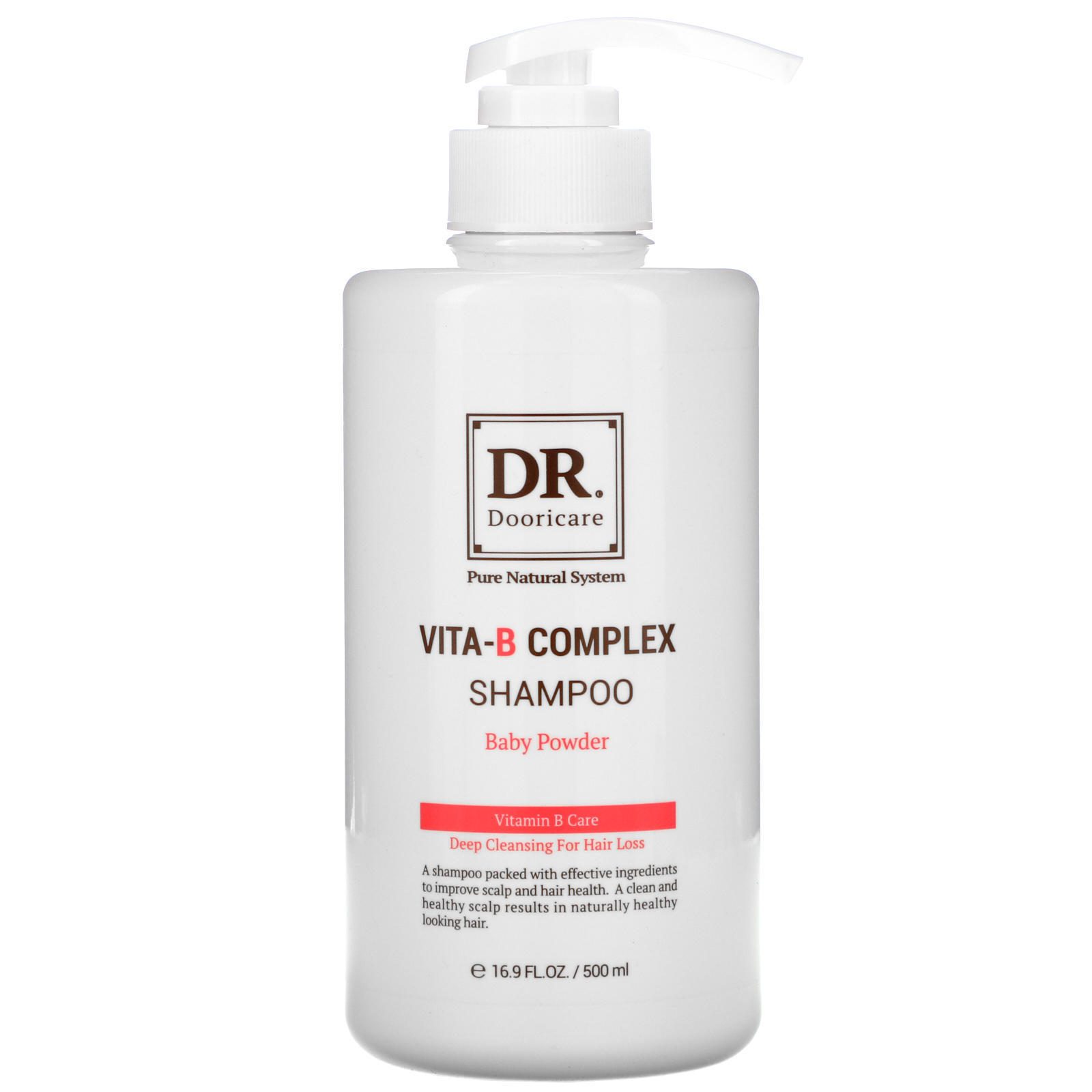 Doori Cosmetics, Vita-B Complex Shampoo, Baby Powder, 16.9 fl oz (500 ...