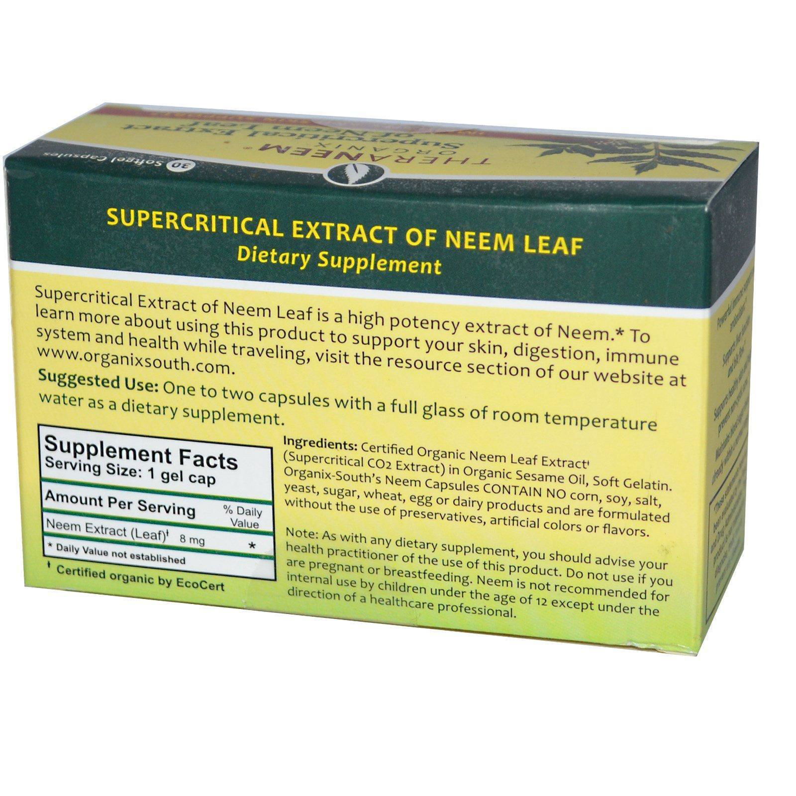 Organix South, TheraNeem Organix, Supercritical Extract of Neem Leaf ...