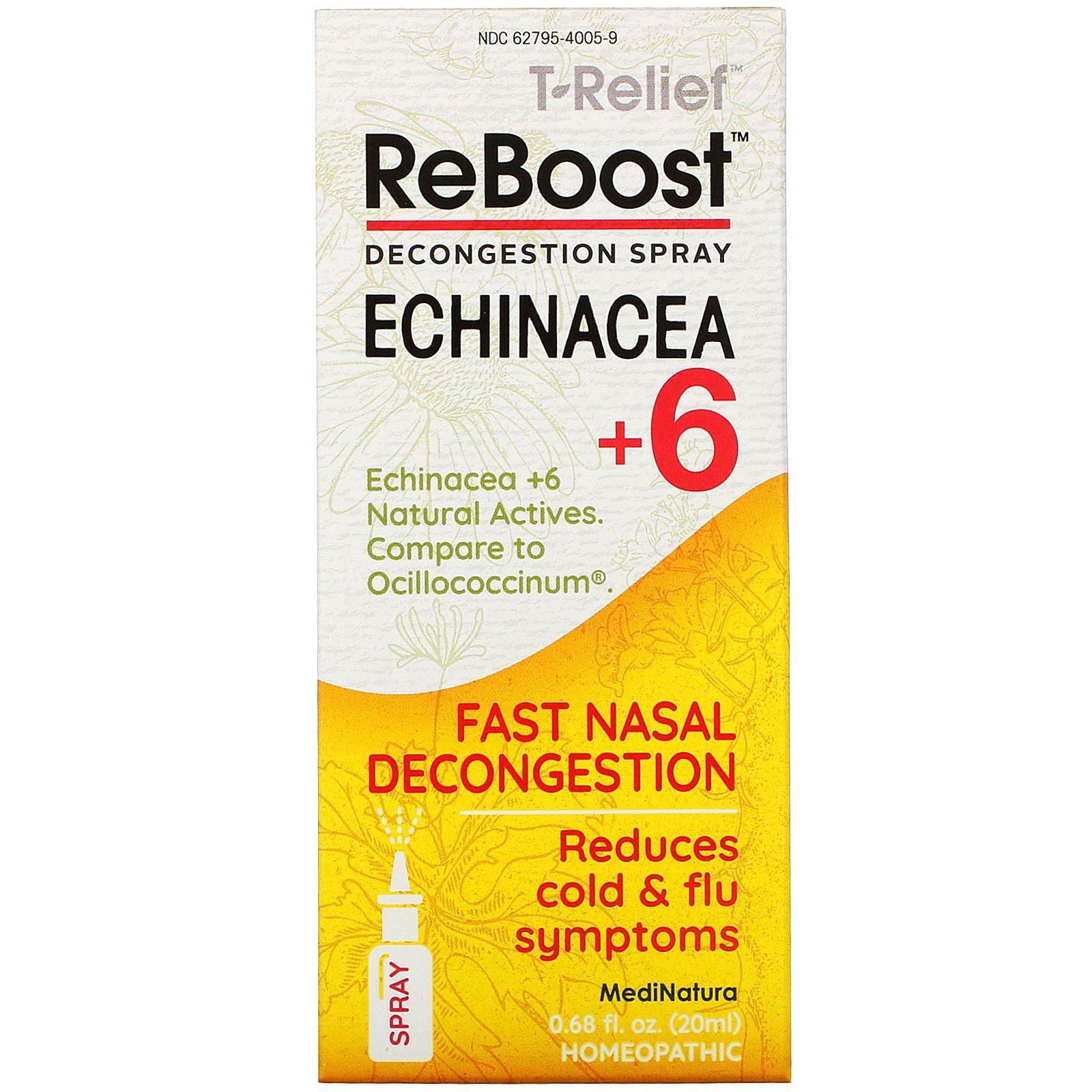 MediNatura, Reboost, Decongestion Spray, 0.68 fl oz (20 ml) | Allnatural
