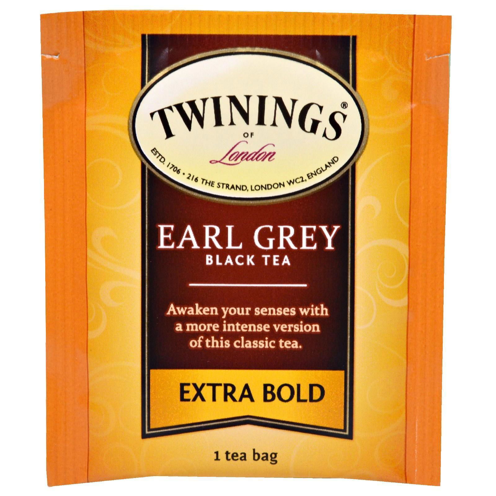 Twinings, Té Negro, Conde Grey, Extra fuerte, 20 bolsas de té - 1,41 oz ...