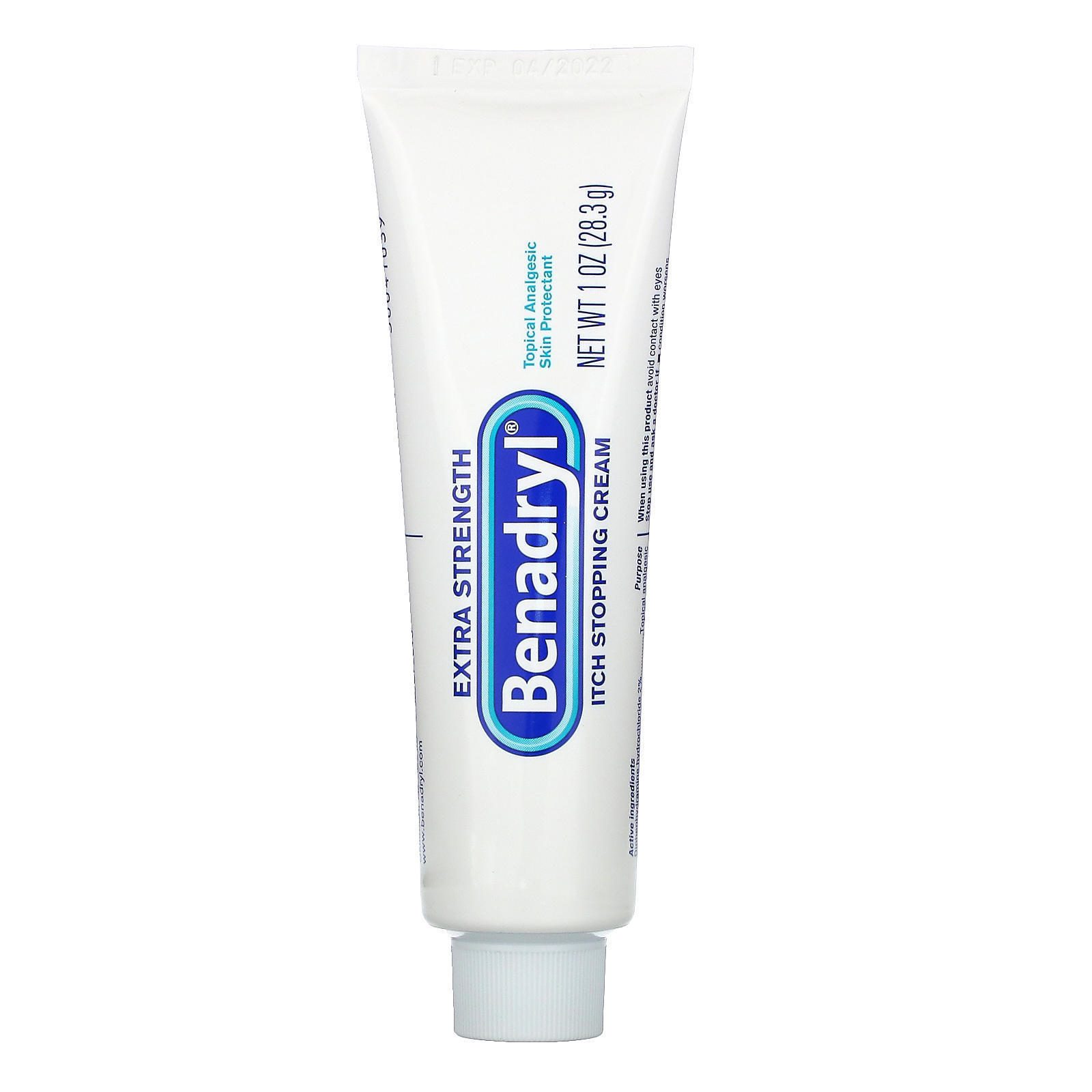Benadryl, Extra Strength, Itch Stopping Cream, 1 oz (28.3 g) | Allnatural