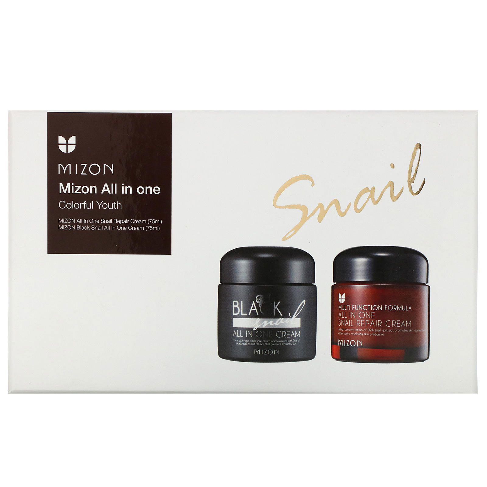 Mizon, All in One, Snail, Colorful Youth, 2 Piece Set | Allnatural