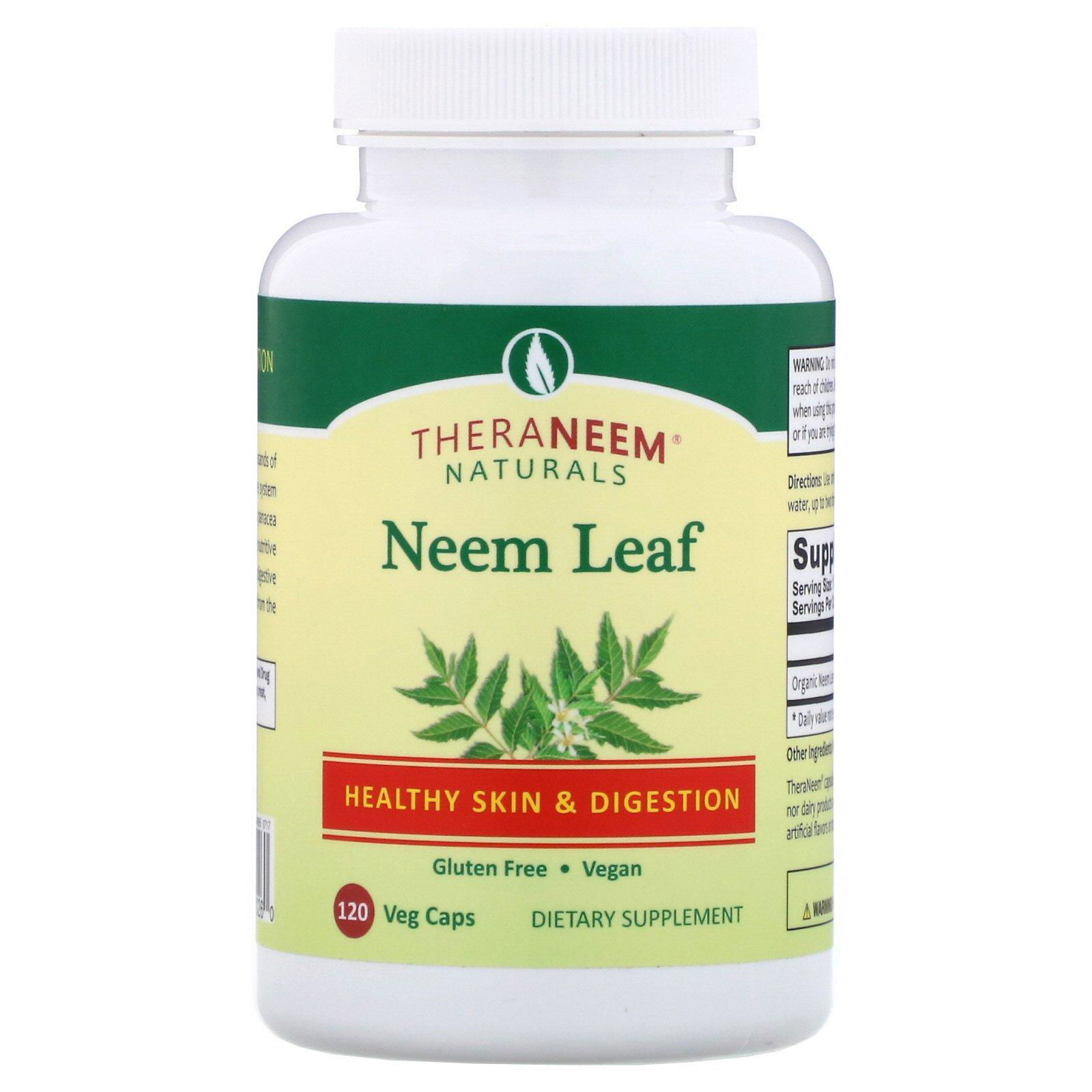 Organix South, TheraNeem Naturals, Neem Leaf, 120 Veg Caps | Allnatural