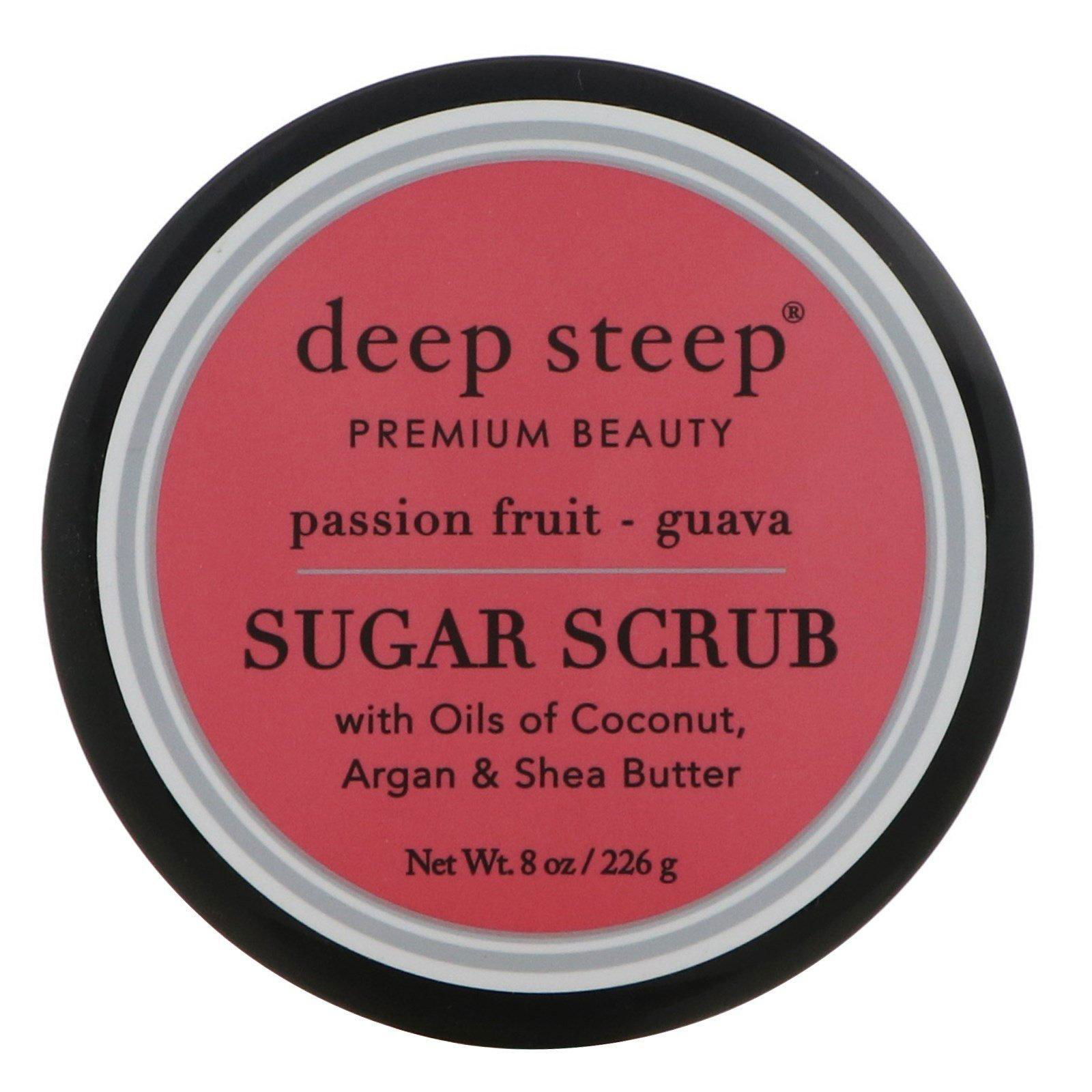 Deep Steep, Sugar Scrub, Fruta de la Pasión y Guava, 8 oz (226 g) | Allnatural