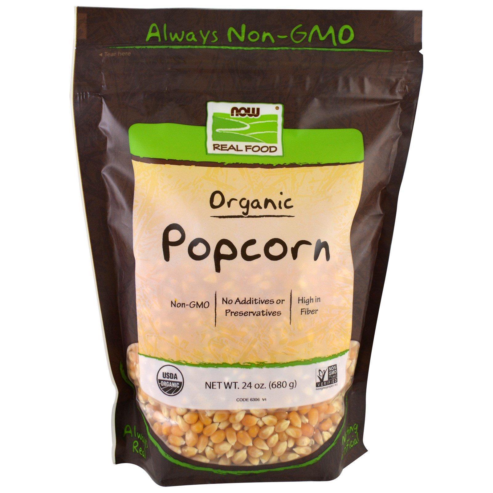 Now Foods, Real Food, Palomitas de Maíz Orgánicas Certificadas, 24 oz ...