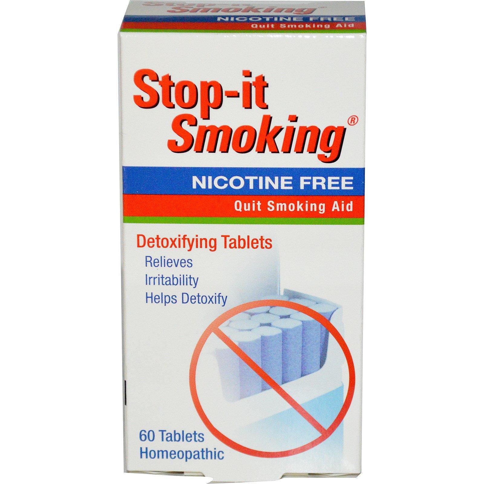 NatraBio, Stop-it Smoking, Tabletas Desintoxicantes, Sin Nicotina, 60 ...