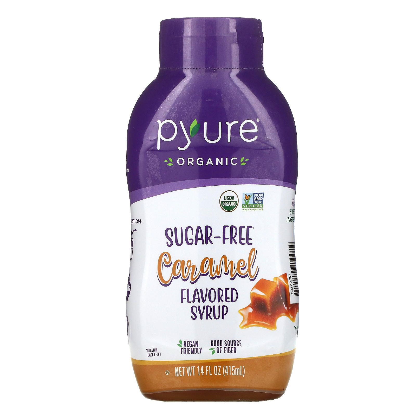 Pyure, Organic Sugar-Free Caramel Flavored Syrup, 14 fl oz (415 ml ...