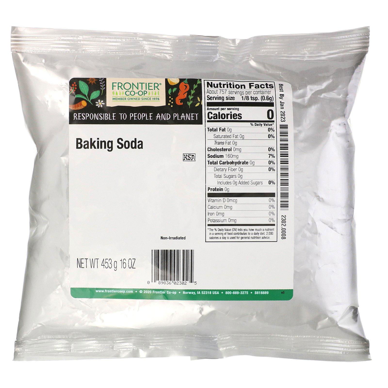 Frontier Natural Products, Baking Soda, 16 oz (453 g) | Allnatural