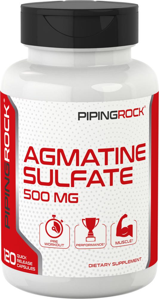 Sulfato de agmatina, 500 mg, 120 Cápsulas de liberación rápida | Allnatural