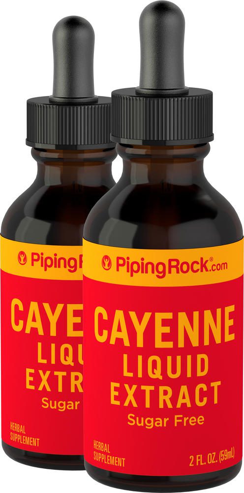 Extracto líquido de cayena, 2 fl oz (59 mL) Frasco con dosificador, 2 ...