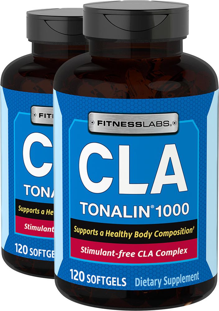 CLA Tonalin, 1000 mg, 120 Perlas, 2 Botellas/Frascos | Allnatural
