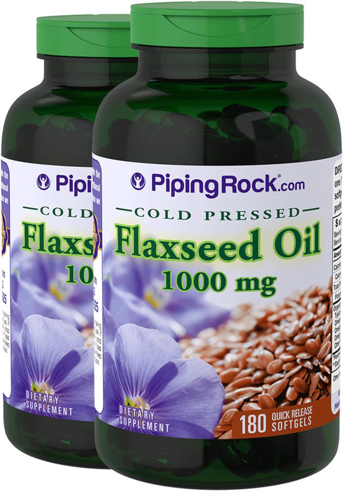 Aceite de linaza (orgánico) , 1000 mg, 180 Cápsulas blandas de ...