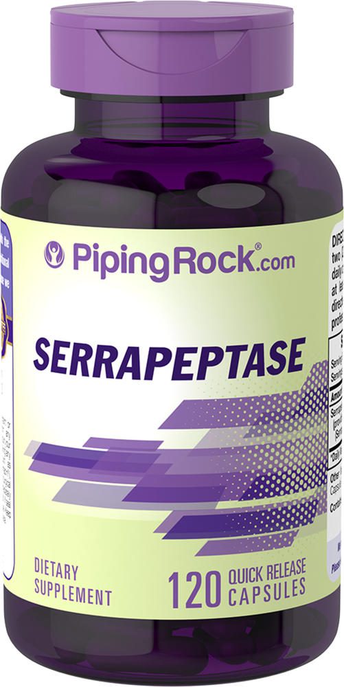 Serrapeptasa, 120,000 SPU, 120 Cápsulas de liberación rápida | Allnatural