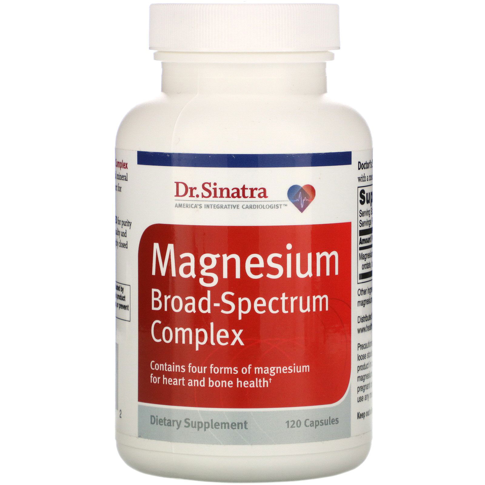 Dr. Sinatra, Magnesium Broad-Spectrum Complex, 120 Capsules | Allnatural
