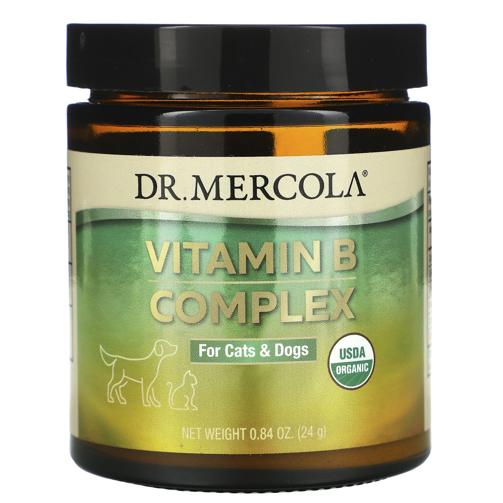 Dr. Mercola, Vitamin B Complex, For Cats & Dogs, 0.84 oz (24 g ...
