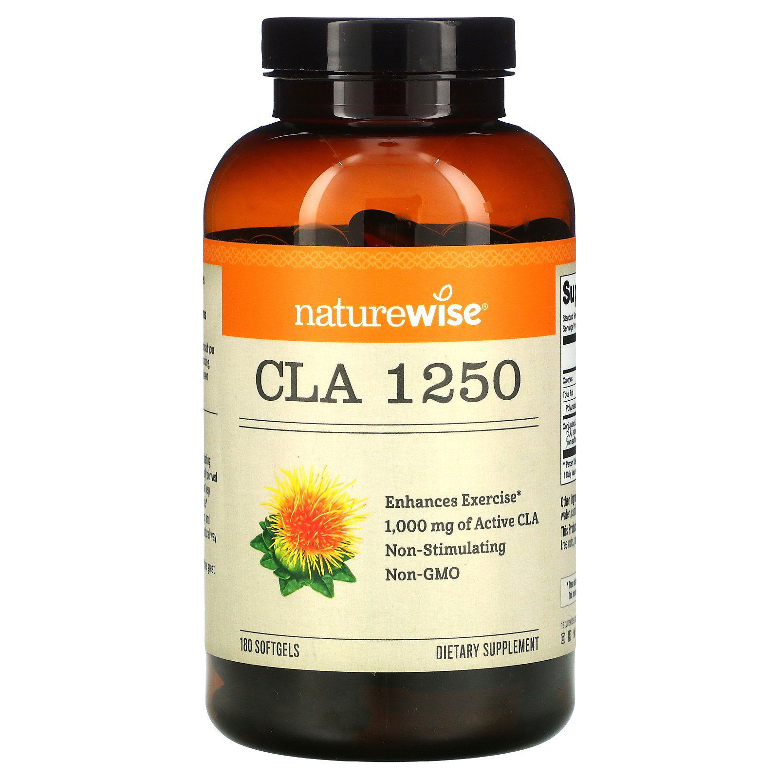 NatureWise, CLA 1250, 180 cápsulas de gel | Allnatural