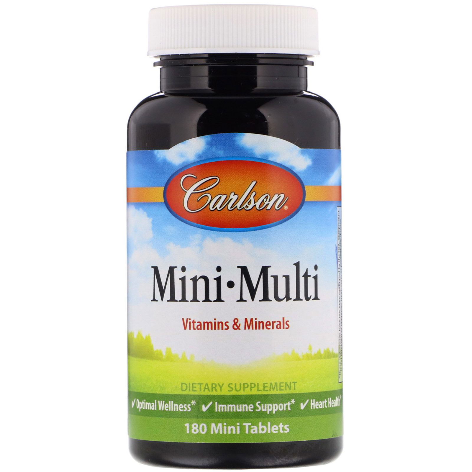 Carlson Labs, Mini-Multi, vitaminas y minerales, sin hierro, 180 ...