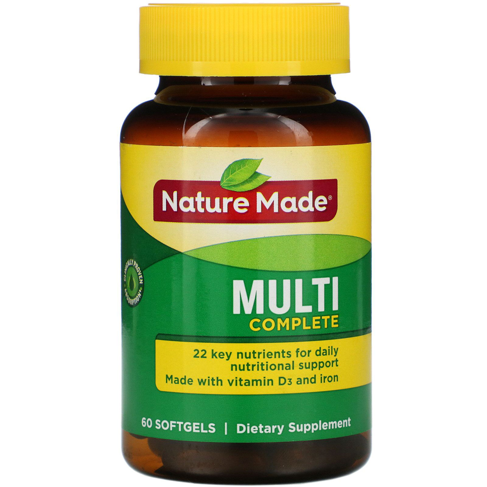 Nature Made, Multi Complete, 60 Softgels | Allnatural