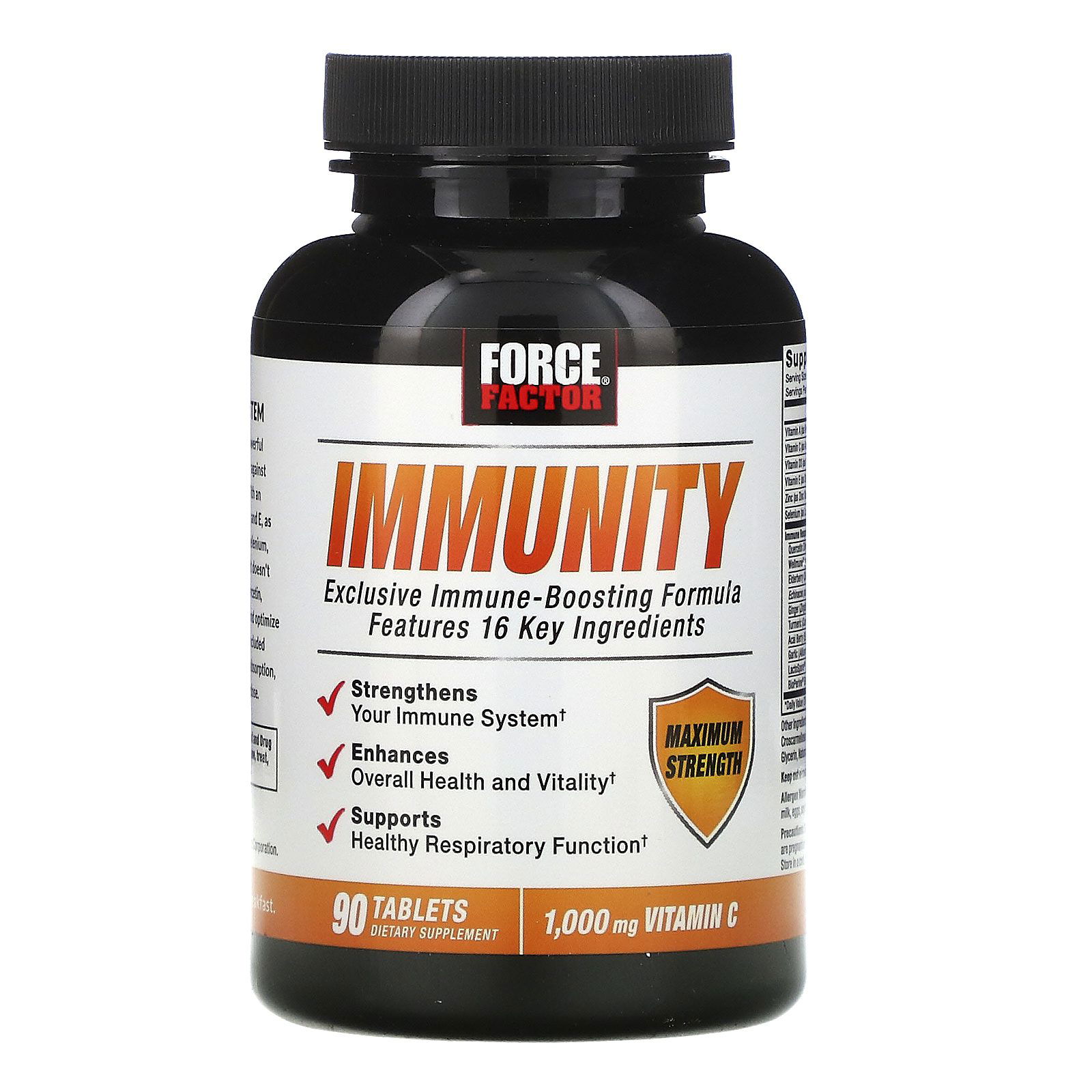 Force Factor, Immunity, 1,000 mg, 90 Tablets | Allnatural