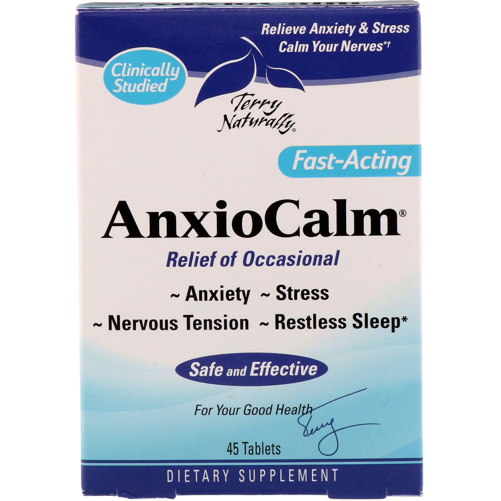 Terry Naturally, Ansio-Calm de Terry Naturalmente, 45 tabletas | Allnatural