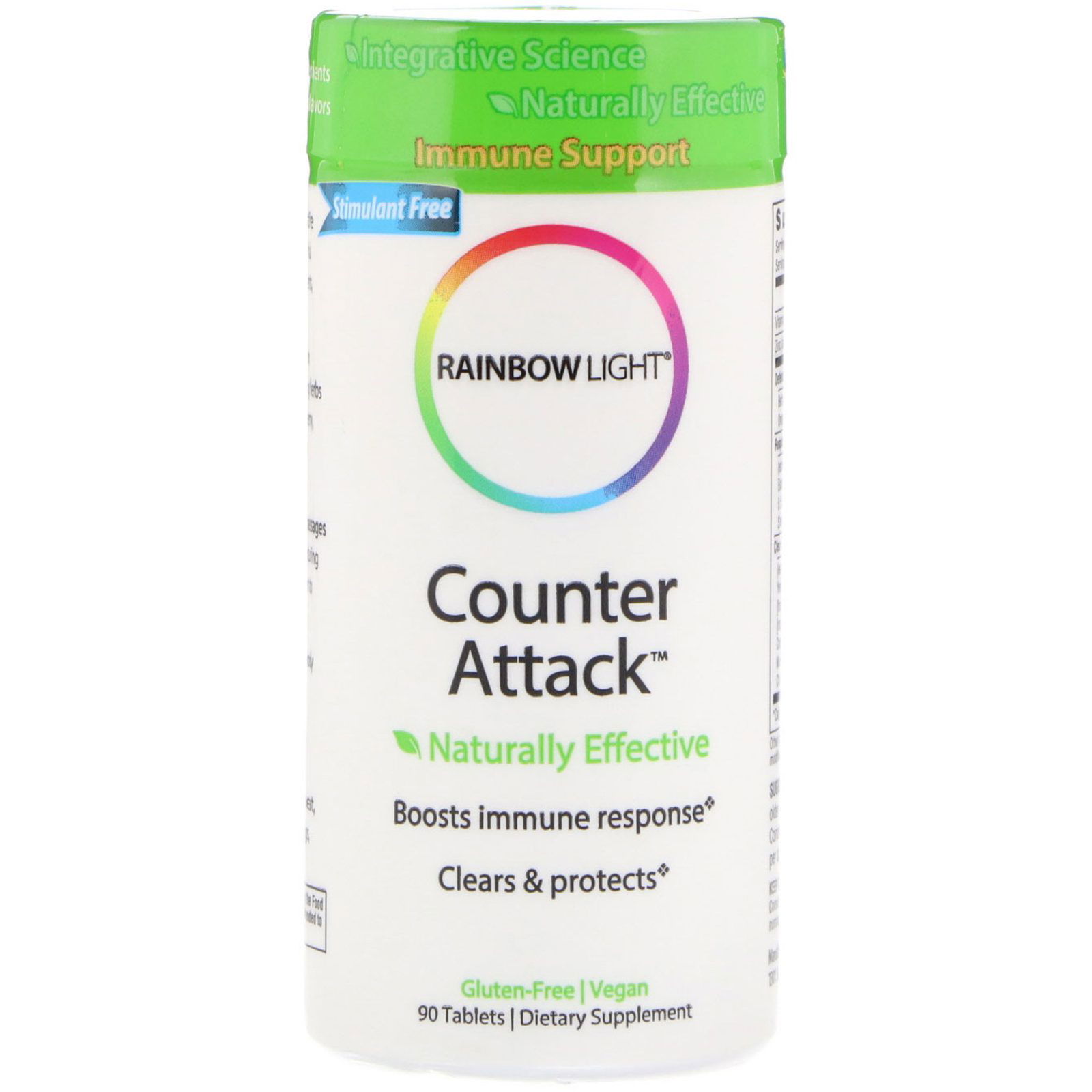 Rainbow Light, Counter Attack, 90 tabletas | Allnatural