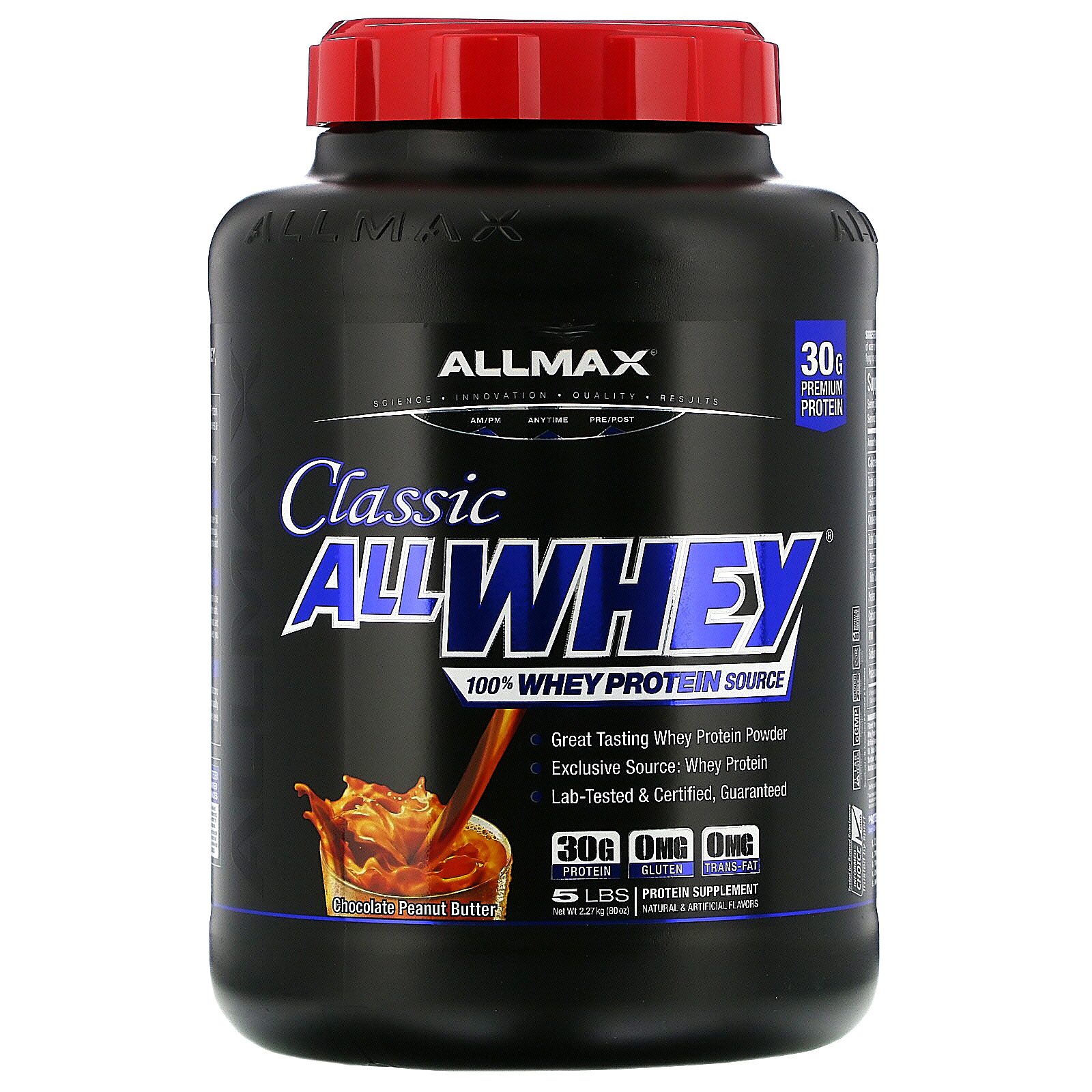 ALLMAX Nutrition, Classic AllWhey, 100% Whey Protein, Chocolate Peanut ...