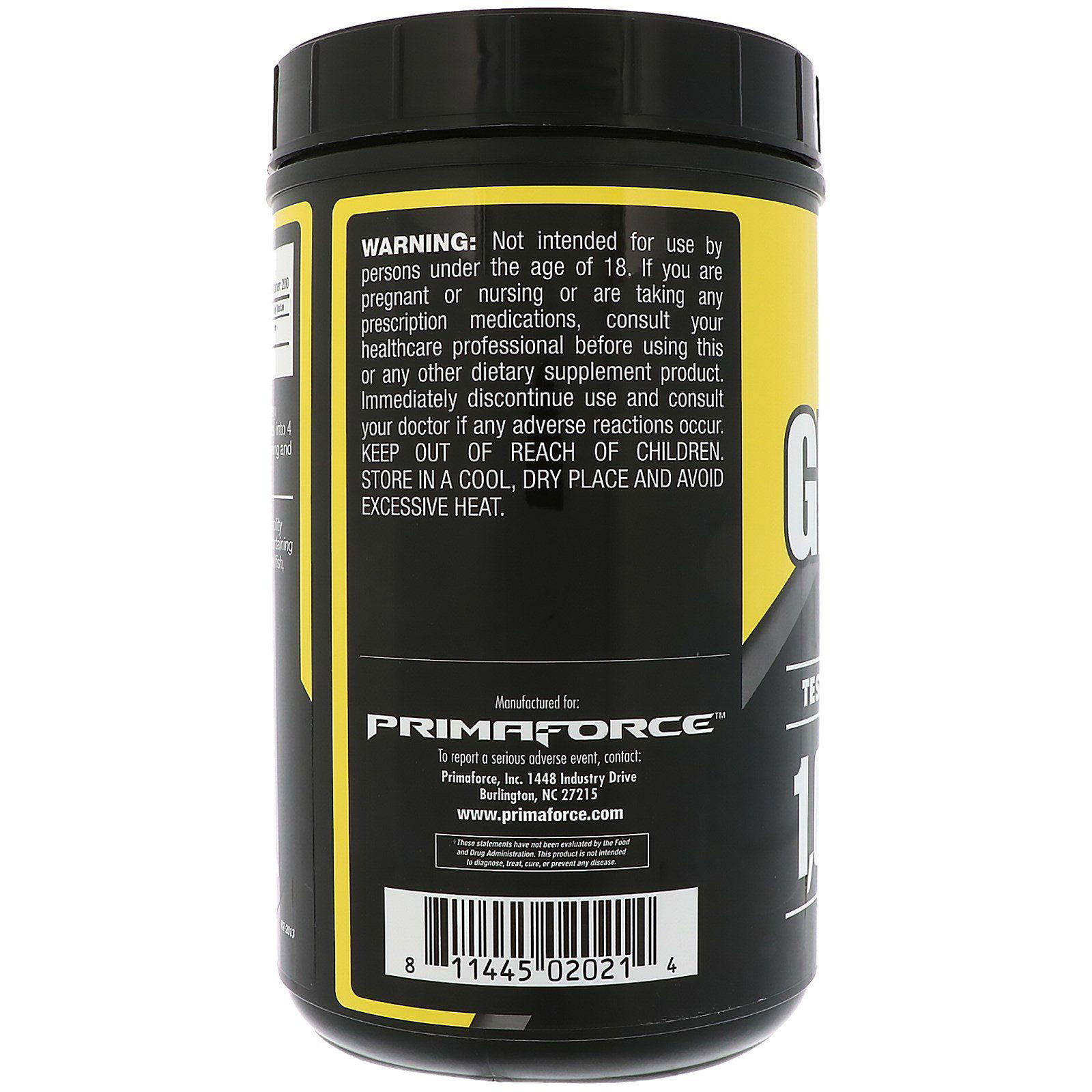 Primaforce, Glutaform, 100 % L-Glutamina, Sin sabor, 1000 g | Allnatural