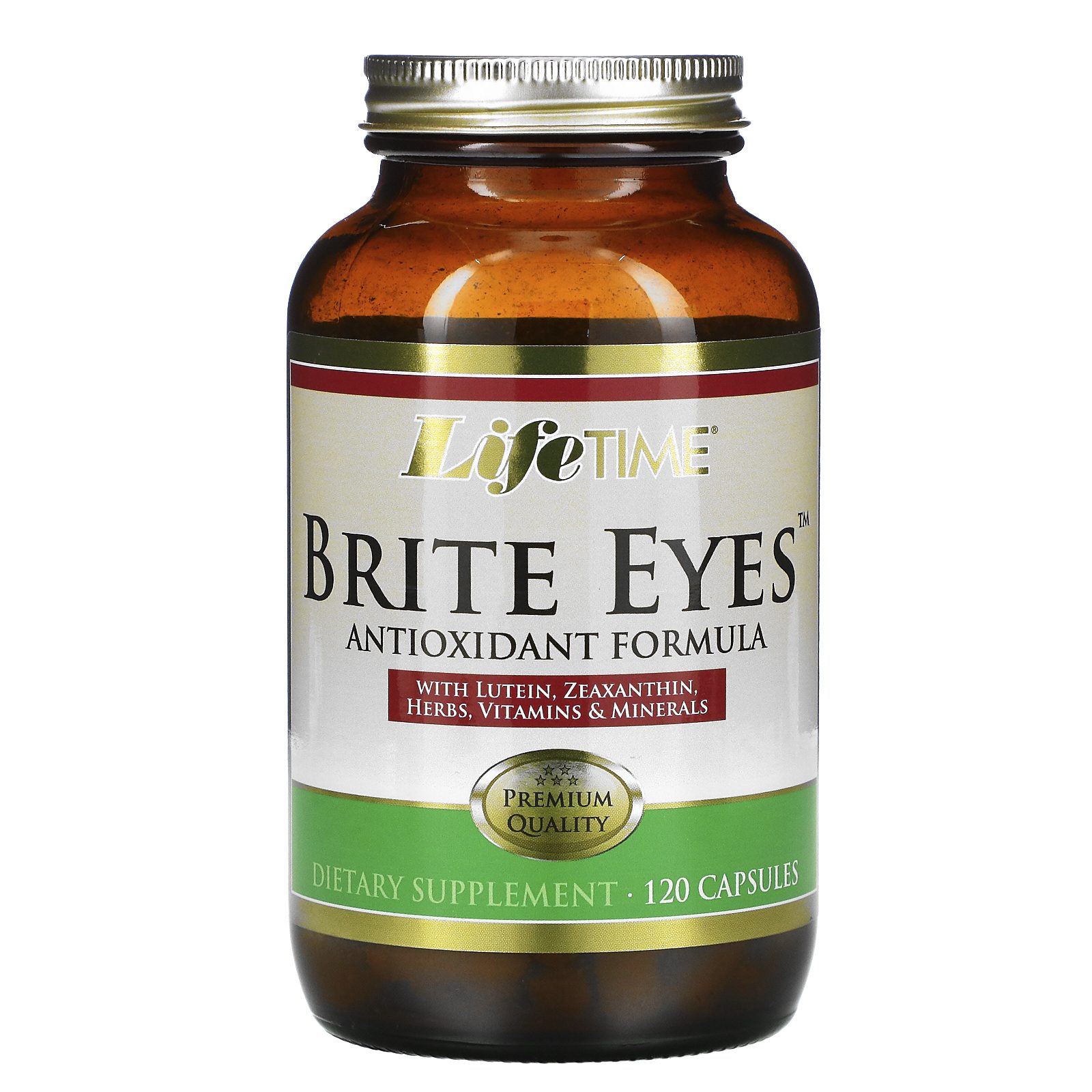 LifeTime Vitamins, Fórmula Antioxidante Brite Eyes, 120 Cápsulas ...
