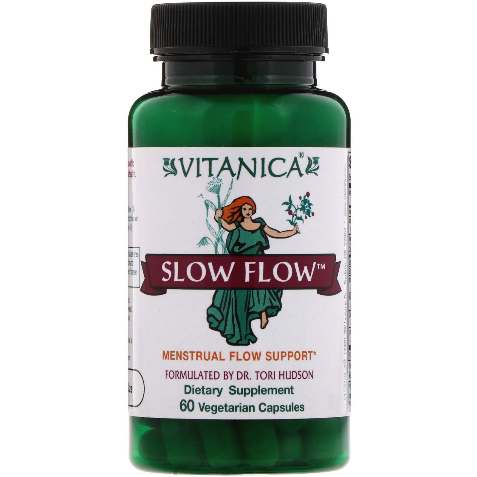 Vitanica, Slow Flow, Menstrual Flow Support, 60 Vegetarian Capsules ...