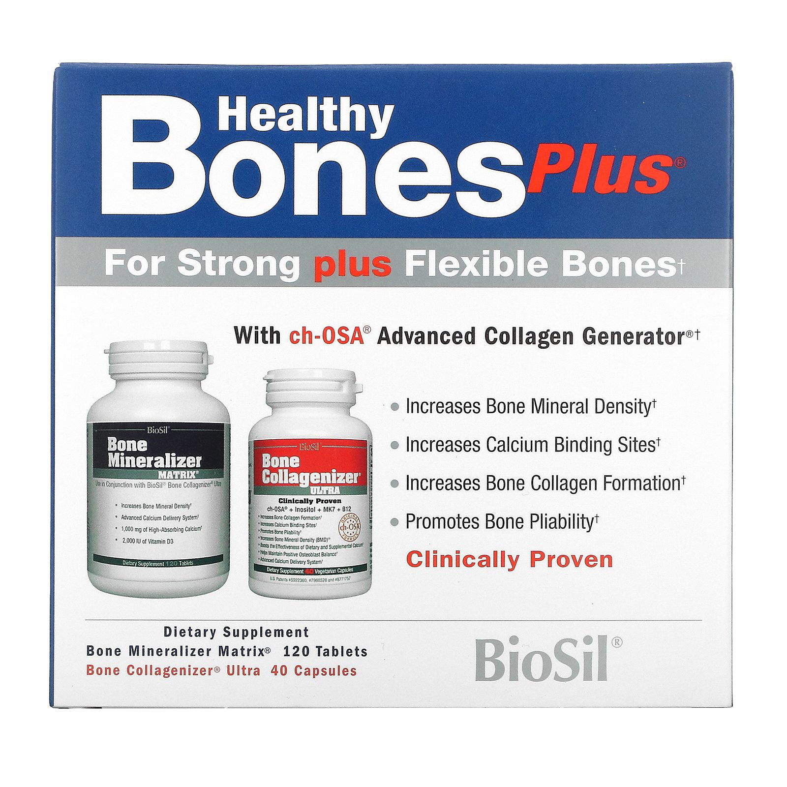 BioSil by Natural Factors, Healthy Bones Plus, Two-Part Program | Allnatural