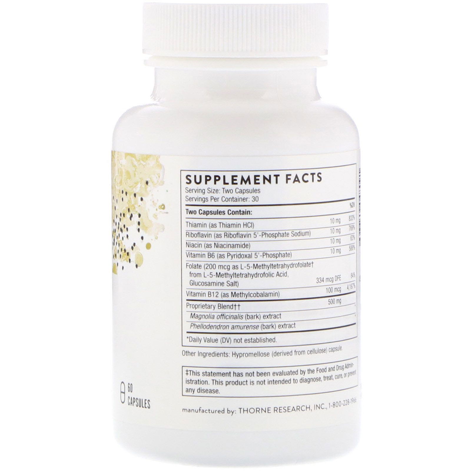 Thorne Research, Relora Plus, 60 cápsulas | Allnatural