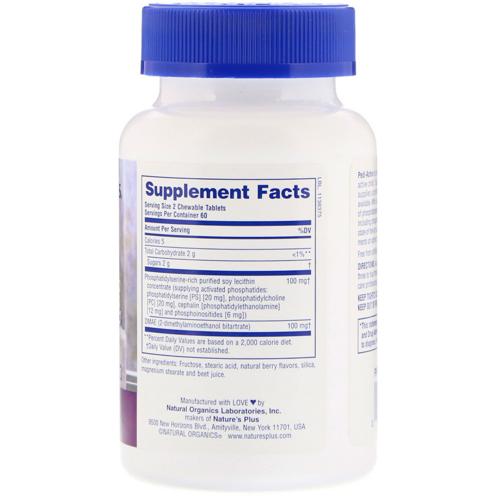 Nature's Plus, Pedi-Active, suplemento para niños activos, sabor mezcla ...