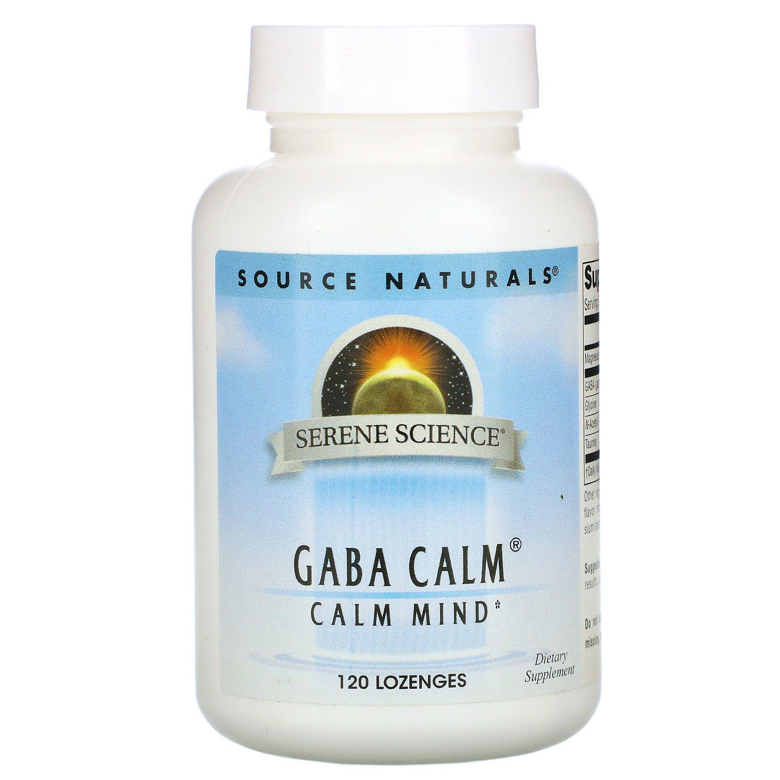 Source Naturals, GABA Calm, sabor a menta, 120 pastillas | Allnatural