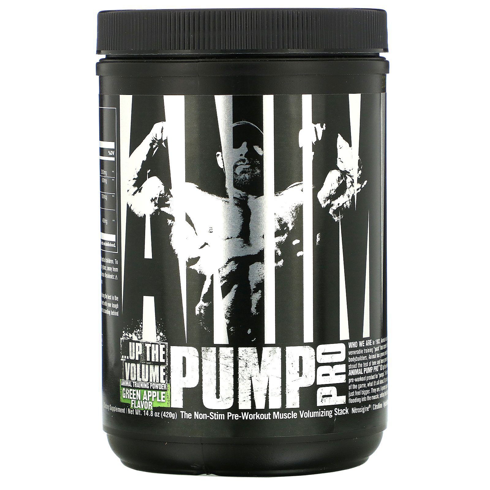 Universal Nutrition, Animal Pump Pro, Non-Stim Pre-Workout, Green Apple ...