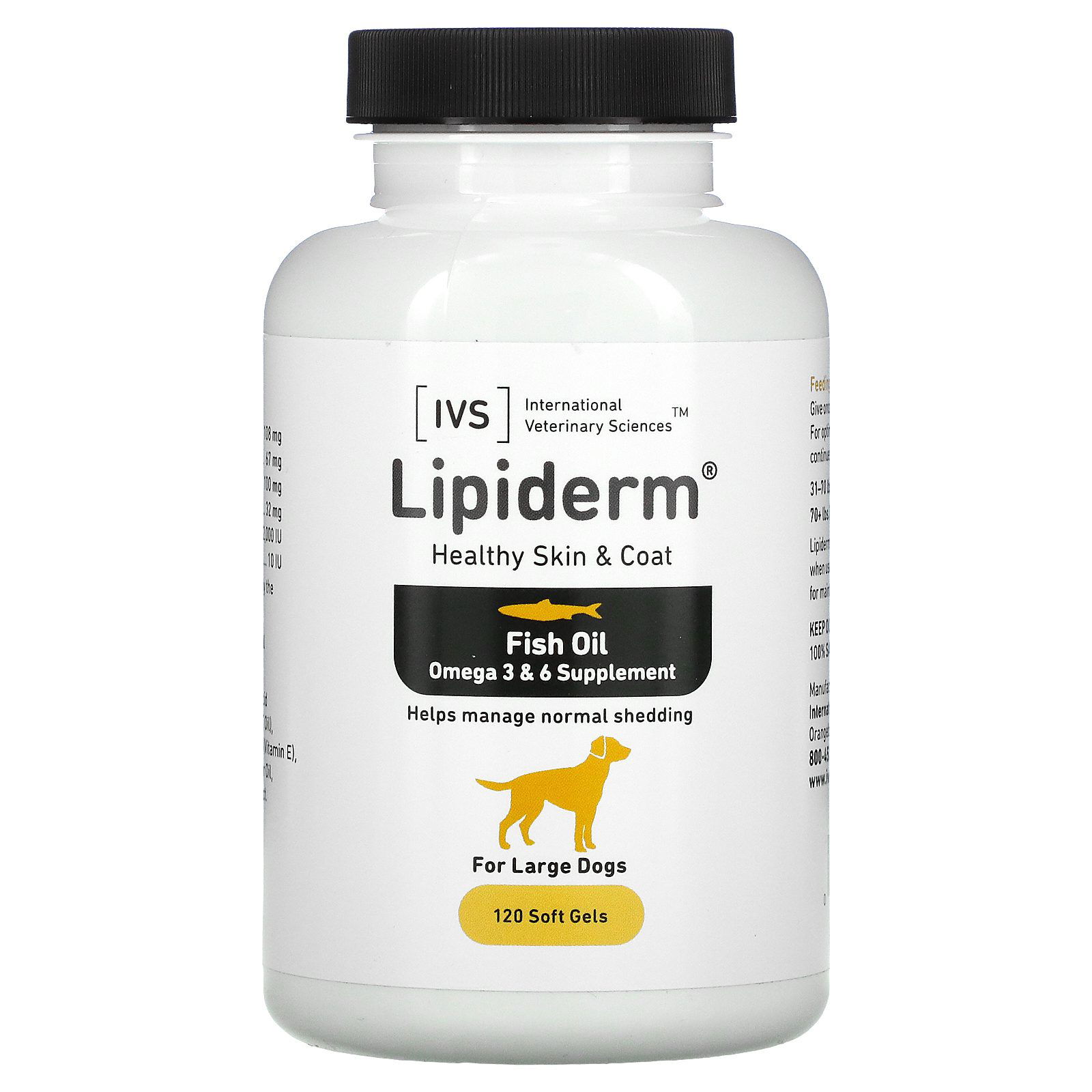 International Veterinary Sciences, Lipiderm, Healthy Skin & Coat, For ...