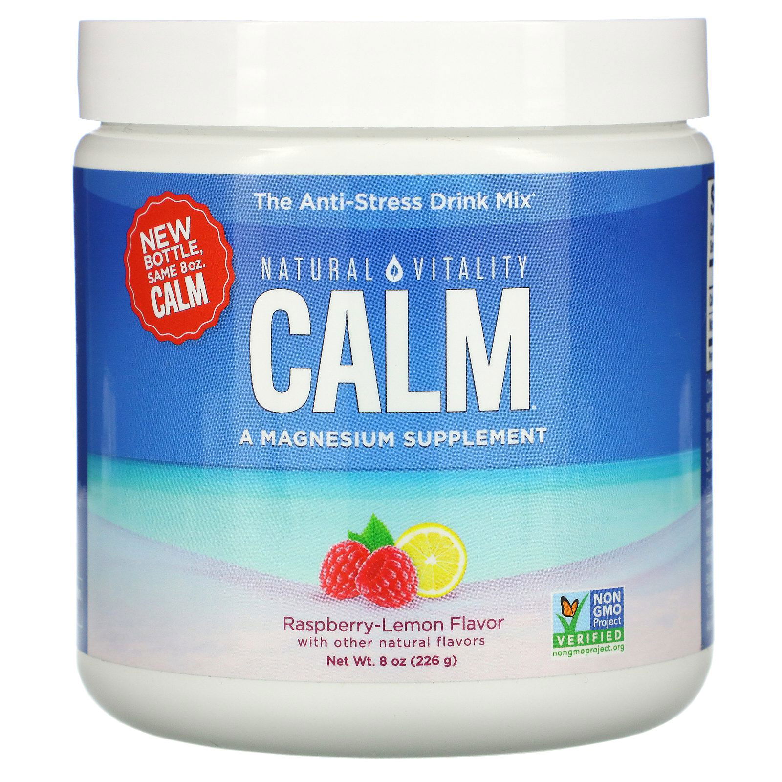 Natural Vitality, Calm, The Anti-Stress Drink Mix, Raspberry-Lemon ...