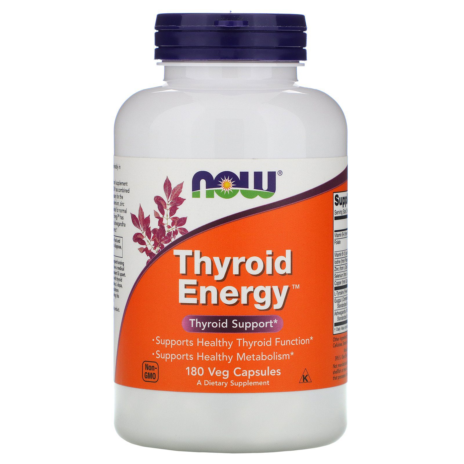 Now Foods, Thyroid Energy, 180 cápsulas vegetarianas | Allnatural