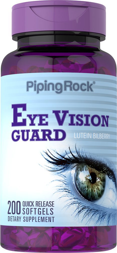 Lutein Bilberry Eye Vision Guard + Zeaxanthin, 200 Quick Release ...