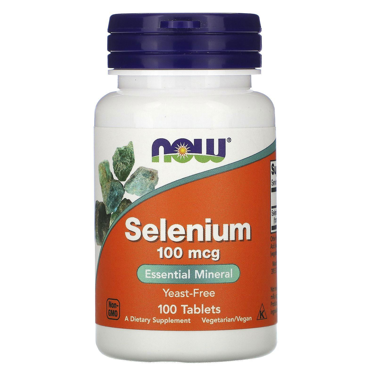 Now Foods, Selenium, 100 mcg, 100 Tablets | Allnatural