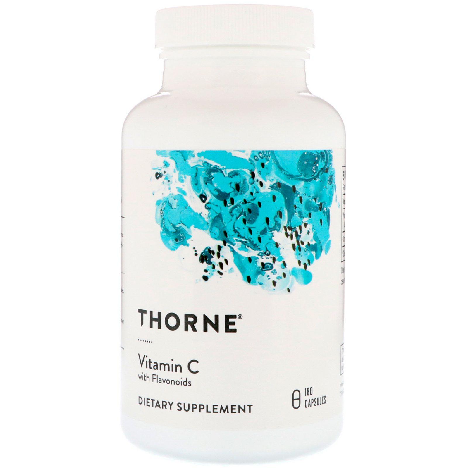 Thorne Research, Vitamin C with Flavonoids, 180 Capsules | Allnatural